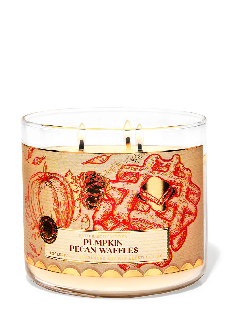 Buy Pumpkin Pecan Waffles 3-Wick Candle Online | Bath & Body Works ...