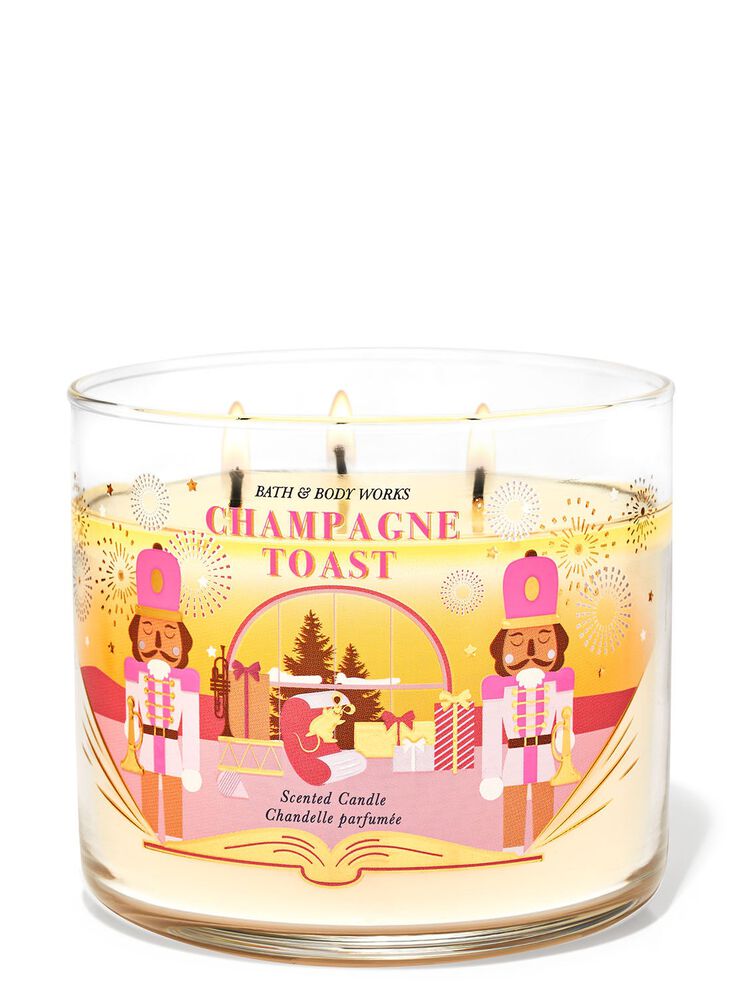 Buy Champagne Toast 3-Wick Candle Online | Bath & Body Works Singapore