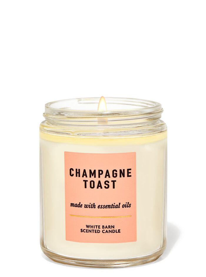 Shop Champagne Toast Single Wick Candle | SG Bath & Body Works
