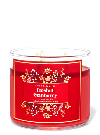Buy Frosted Cranberry 3-Wick Candle Online | Bath & Body Works Singapore