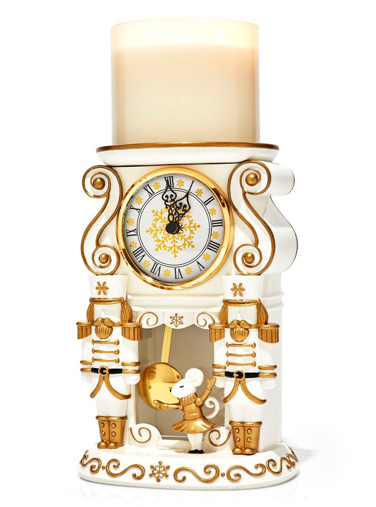 Buy Nutcracker Clock 3-Wick Candle Holder 3-Wick Candle Holder Online ...