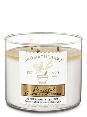 Buy Tea Tree Peppermint 3-Wick Candle Online | SG Bath & Body Works