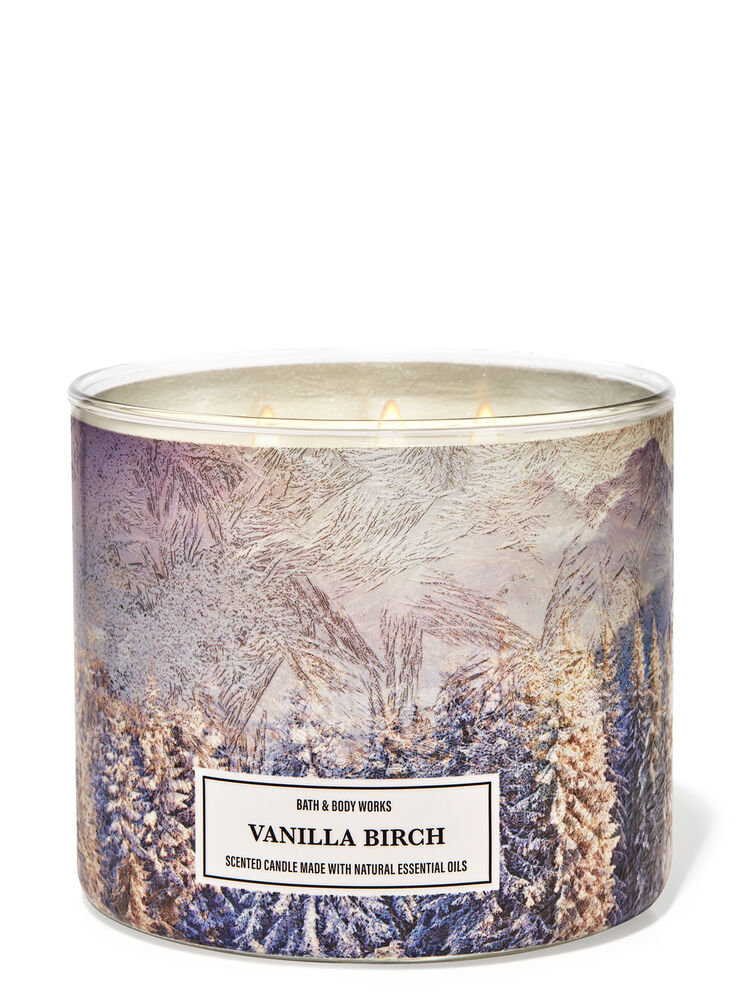 Buy Vanilla Birch 3-Wick Candle Online | Bath & Body Works Singapore